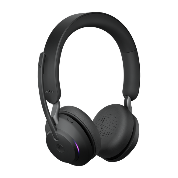 Jabra Headset Evolve2 65 MS Duo inkl. Link 380a Ladestation Schwarz tinte24